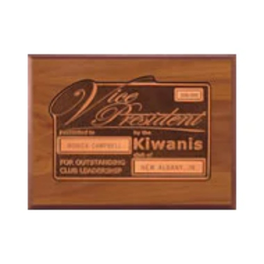 Vice President Award Plaque | Kiwanis Family Products